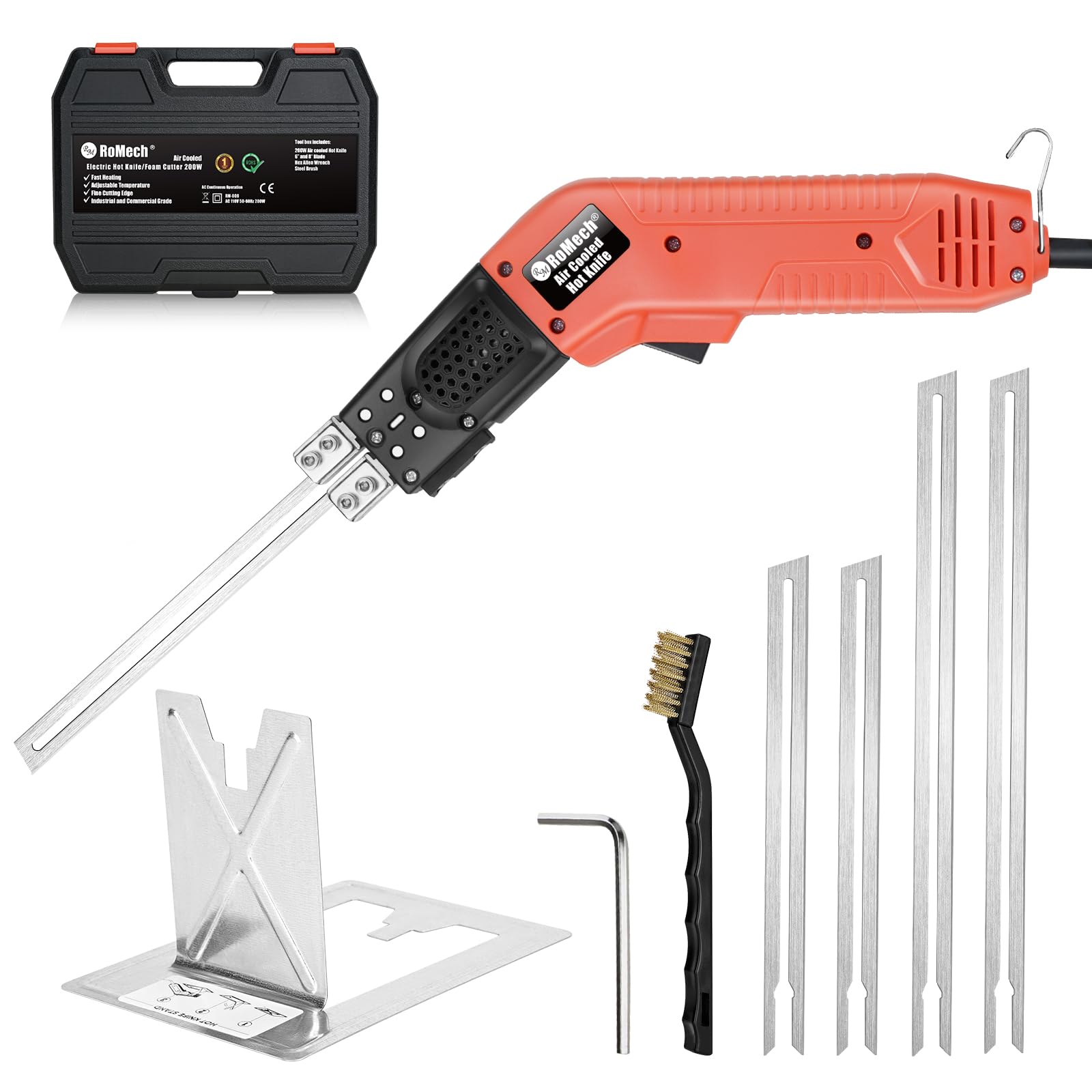 ROMECH Foam Cutter Pro Electric Hot Knife, 200W Air Cooled Styrofoam ...