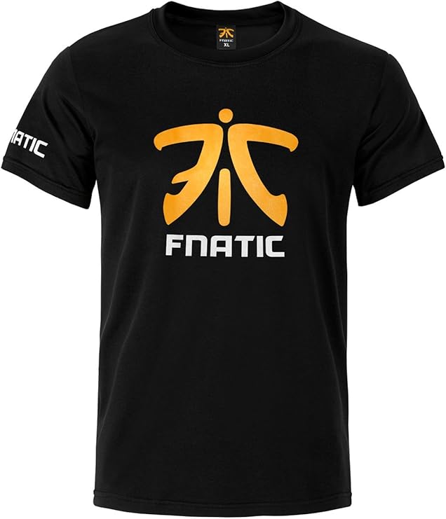 Fnatic Premium Crew Neck T-Shirt,Black, 3XL: Amazon.co.uk: Clothing