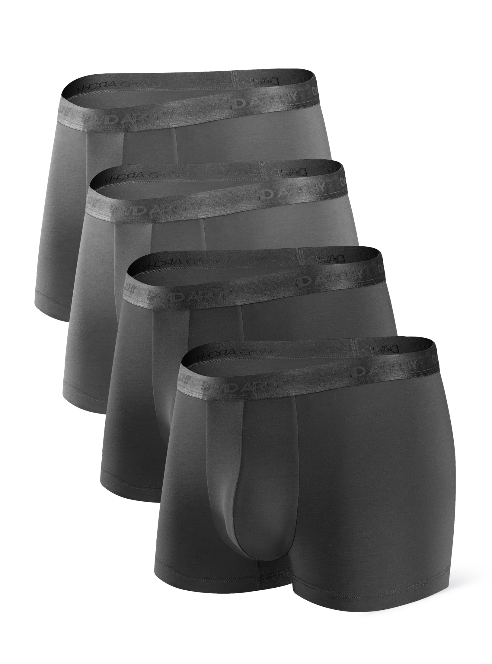 DAVID ARCHY Men's Underwear Ultra Soft Micro Modal Support Pouch Trunks ...