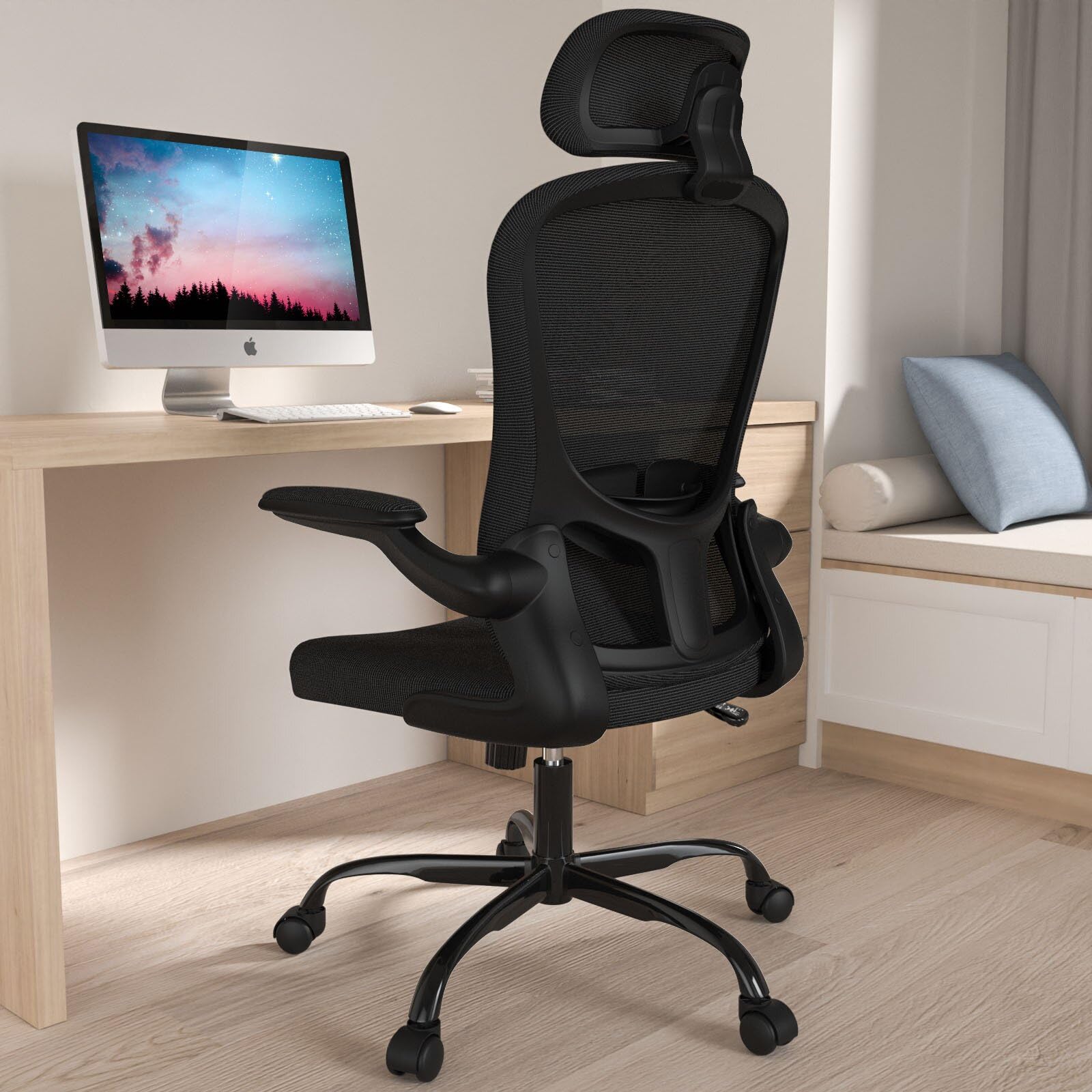 Office Chair, High Back Ergonomic Desk Chair, Breathable Mesh Desk ...