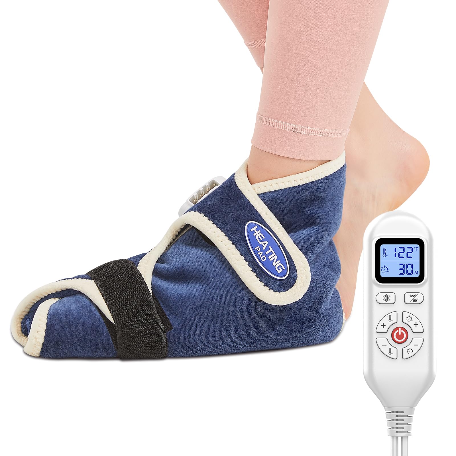 Mua 1 Pack Electric Heated Foot Ankle Warmer - Feet Heating Pad Deep ...