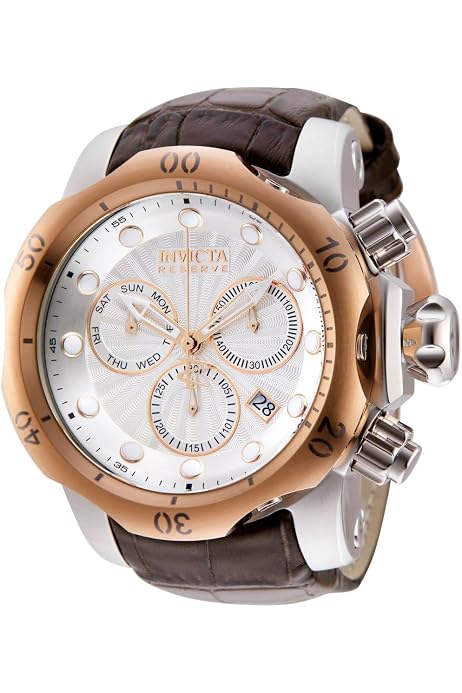 Invicta Men's 5728 Reserve Collection Black Ion-Plated and Rose Gold ...