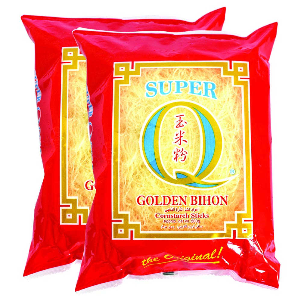 Super Q Golden Bihon Corn-Starch Stick Noodles, 500 g: Amazon.co.uk ...
