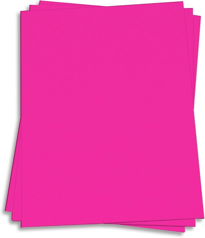 Amazon.com : Fireball Fuchsia Pink Paper - 8 1/2 x 11 Astrobrights 60lb ...