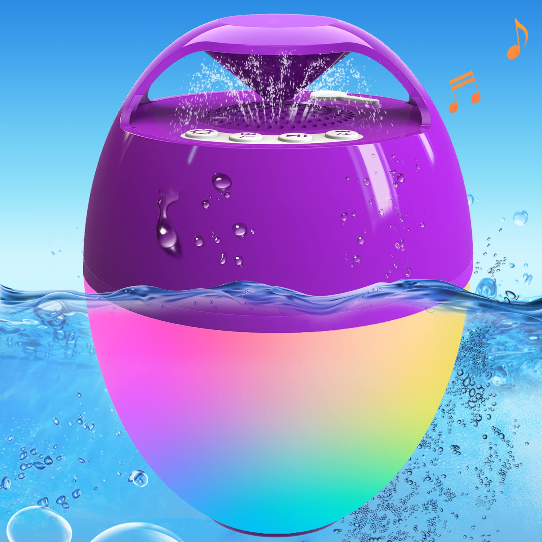 Mua Bluetooth Speakers with Colorful Lights,Pool Speaker IP68 ...