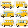 Amazon.com : Whaline 120Pcs School Bus Name Tags Stickers - Yellow ...