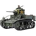 Amazon.com: TAMIYA 35360 1/35 US Light Tank M3 Stuart Plastic Model Kit ...