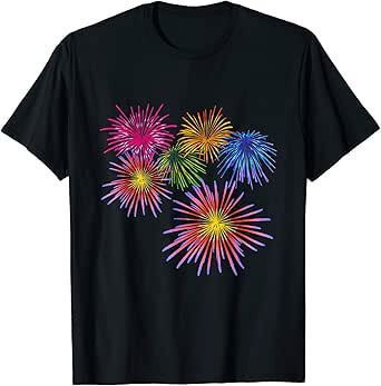 Amazon.com: Fireworks Big Party Celebration Firecrackers T-Shirt: Clothing
