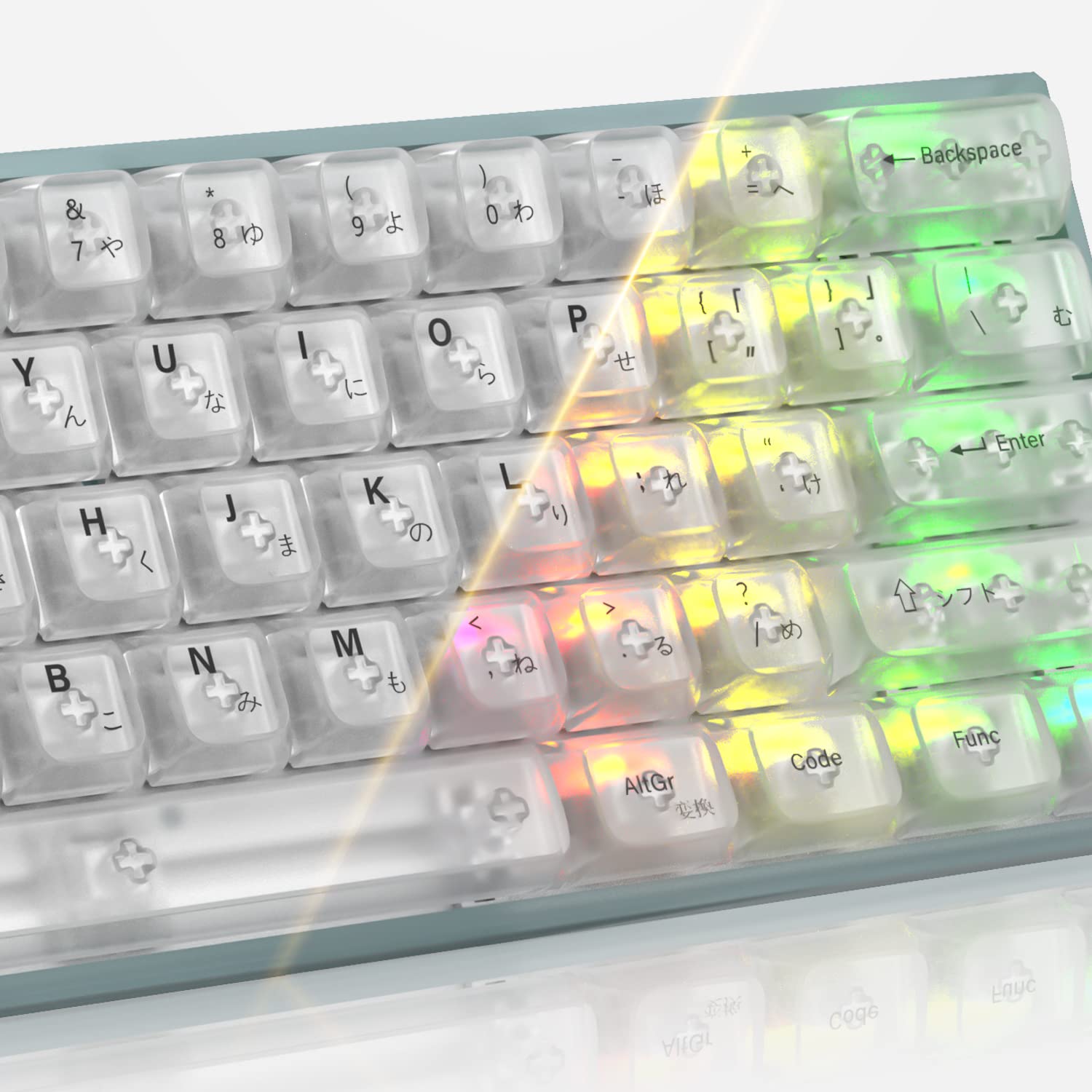 Mua dagaladoo XVX Clear Keycaps 60 Percent, 82 Keys Japanese Custom OSA ...