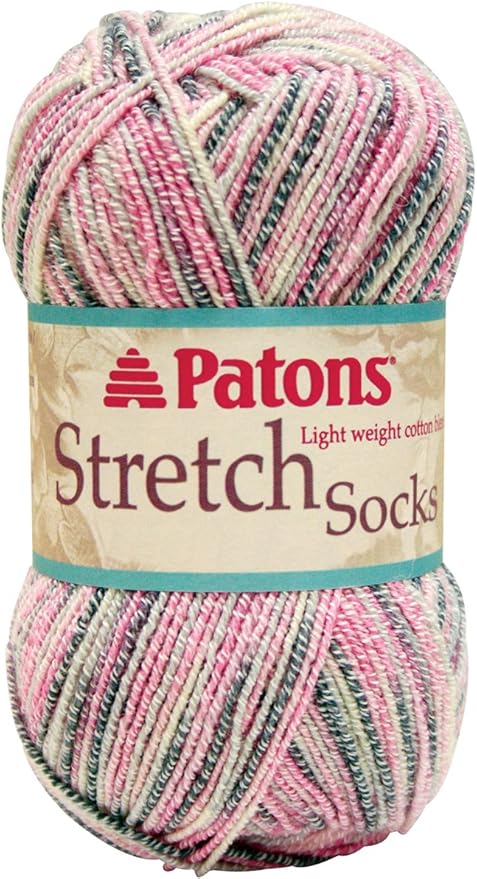 Amazon.com: Patons Stretch Socks Yarn, Sugar