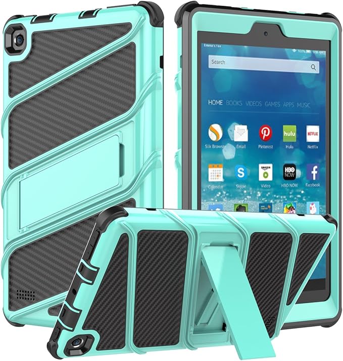 Amazon.com: All-New Fire 7 Tablet Case 2017, IN4U Heavy Duty [Full-Body ...