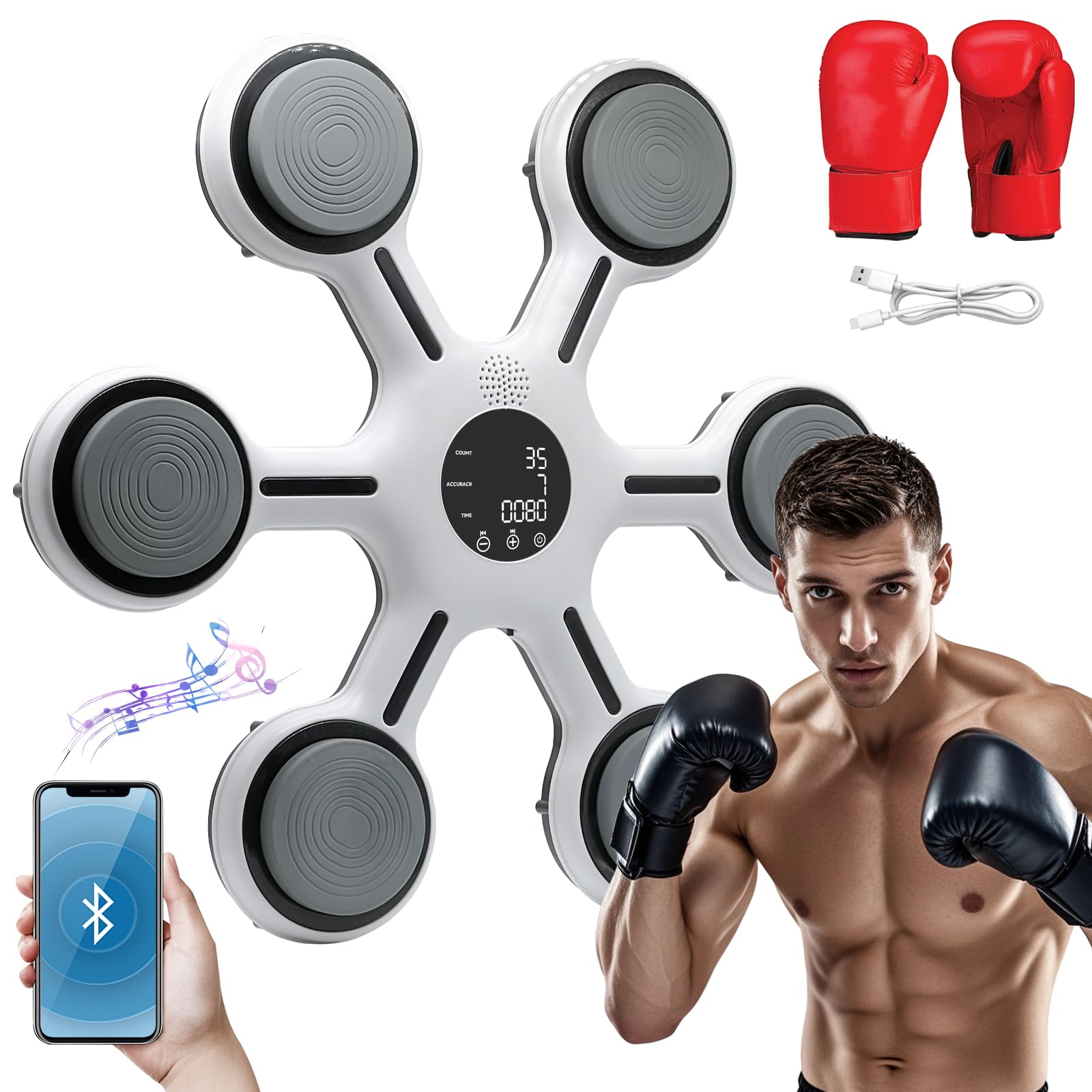 Togieeii Music Boxing Machine Boxing Machine Wall Mounted Music Smart ...