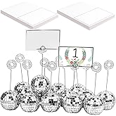 Amazon.com: Whaline 60Pcs 2 Inch Disco Ball Table Number Holders Place ...