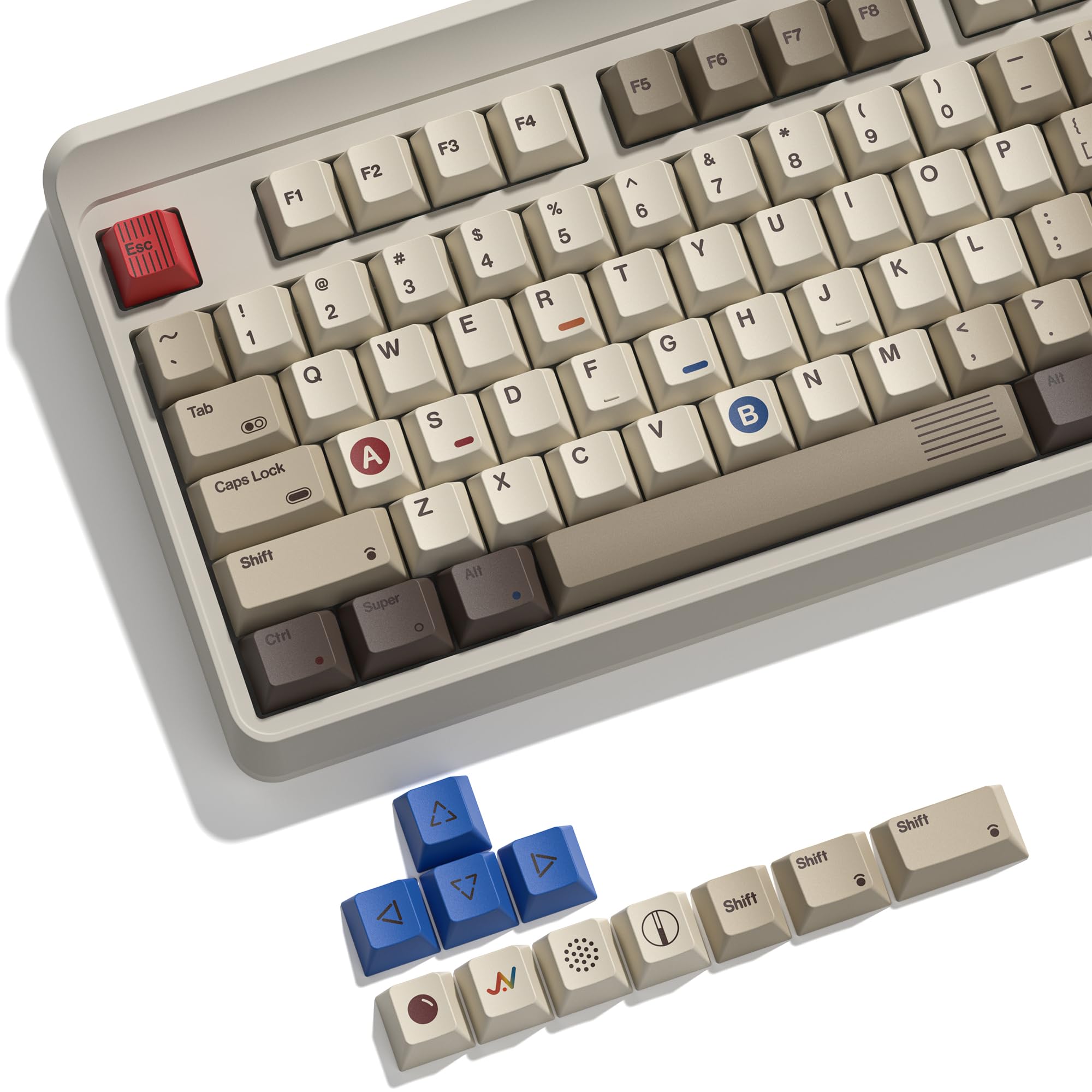 Mua PBT Keycaps 75 Percent, Custom Keycaps Set Dye-Sublimation, Cherry ...