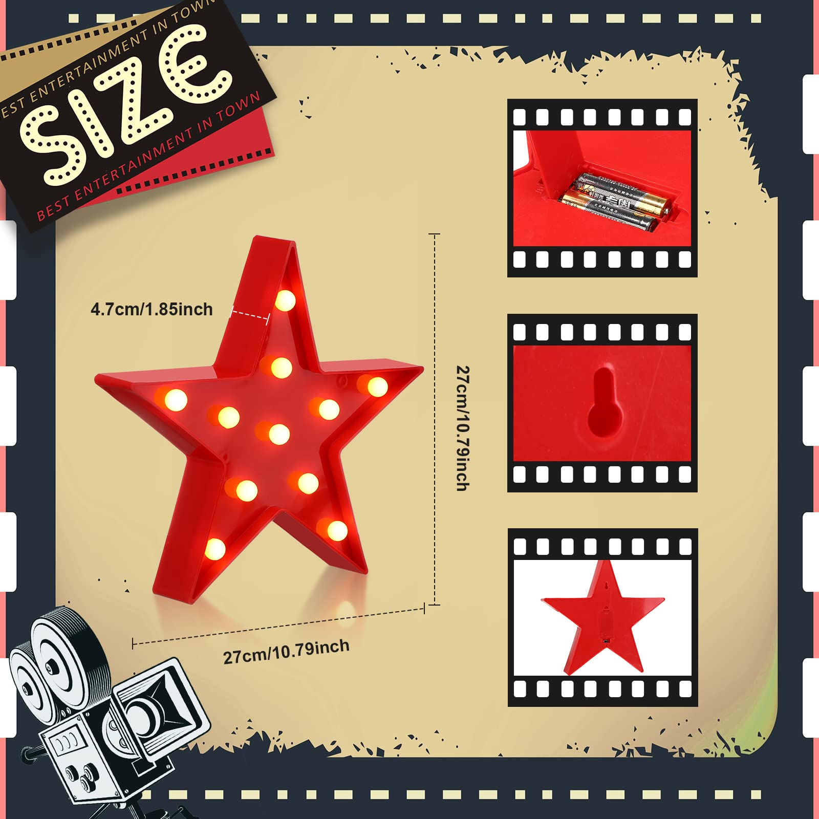 Mua Movie Theater Decor Movie Film Clap Board Movie Clapper Board ...