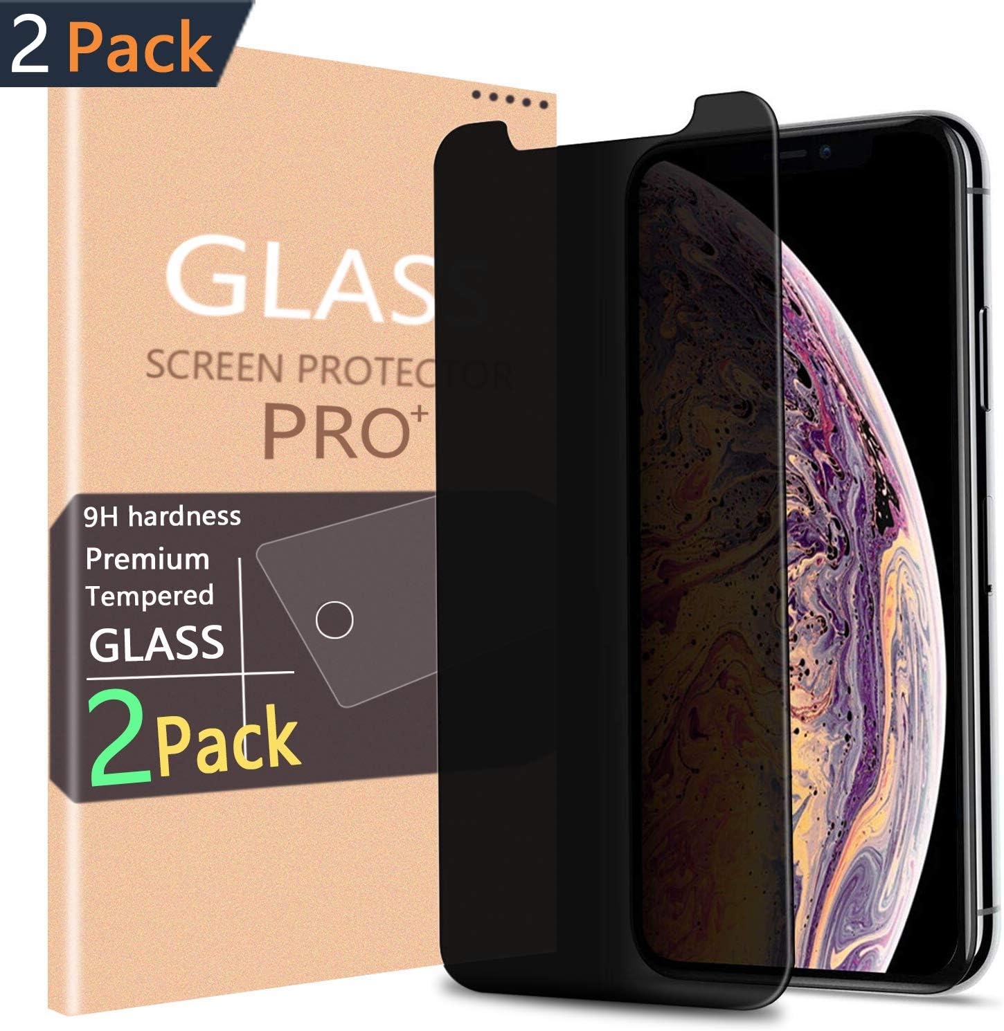 Amazon.com: Privacy Tempered Glass Screen Protector, 9H Hardness Anti ...