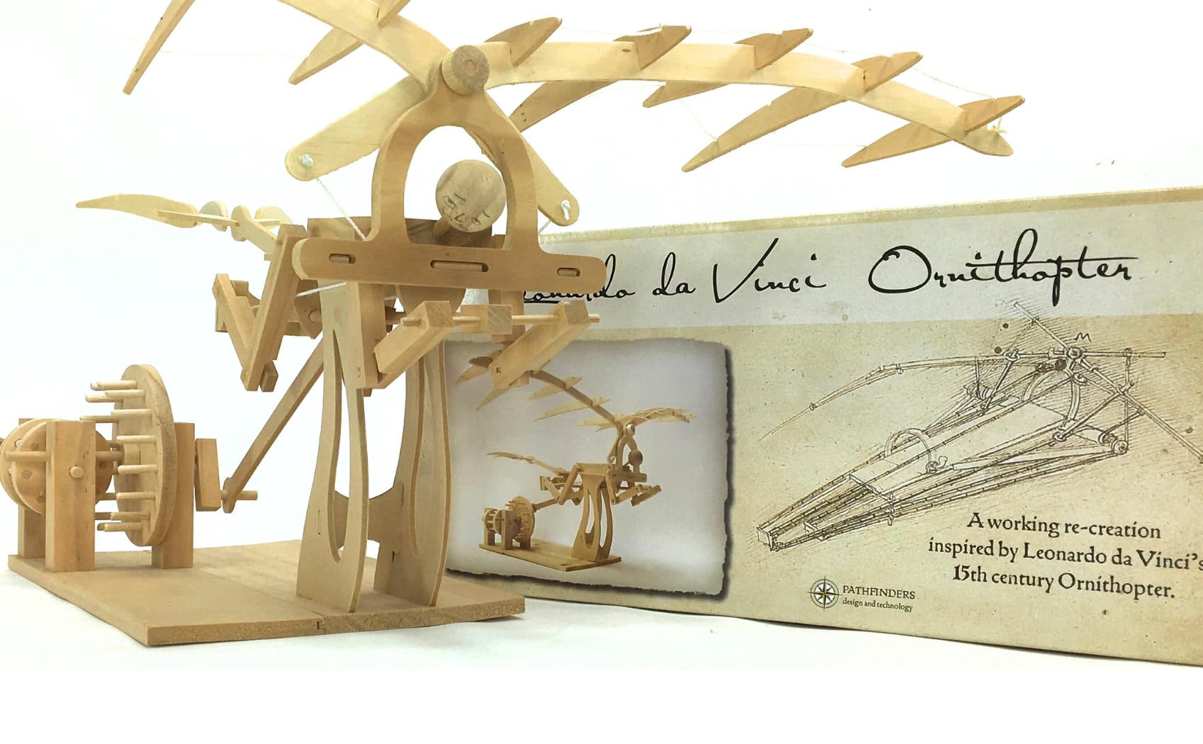 Mua PATHFINDERS Leonardo Da Vinci Ornithopter Wood Model kit 3D Puzzle ...