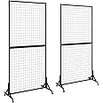 Amazon.com: OUDUCK 2 Packs 3' x 6' Grid Wall Panels Standing Wire Grid ...