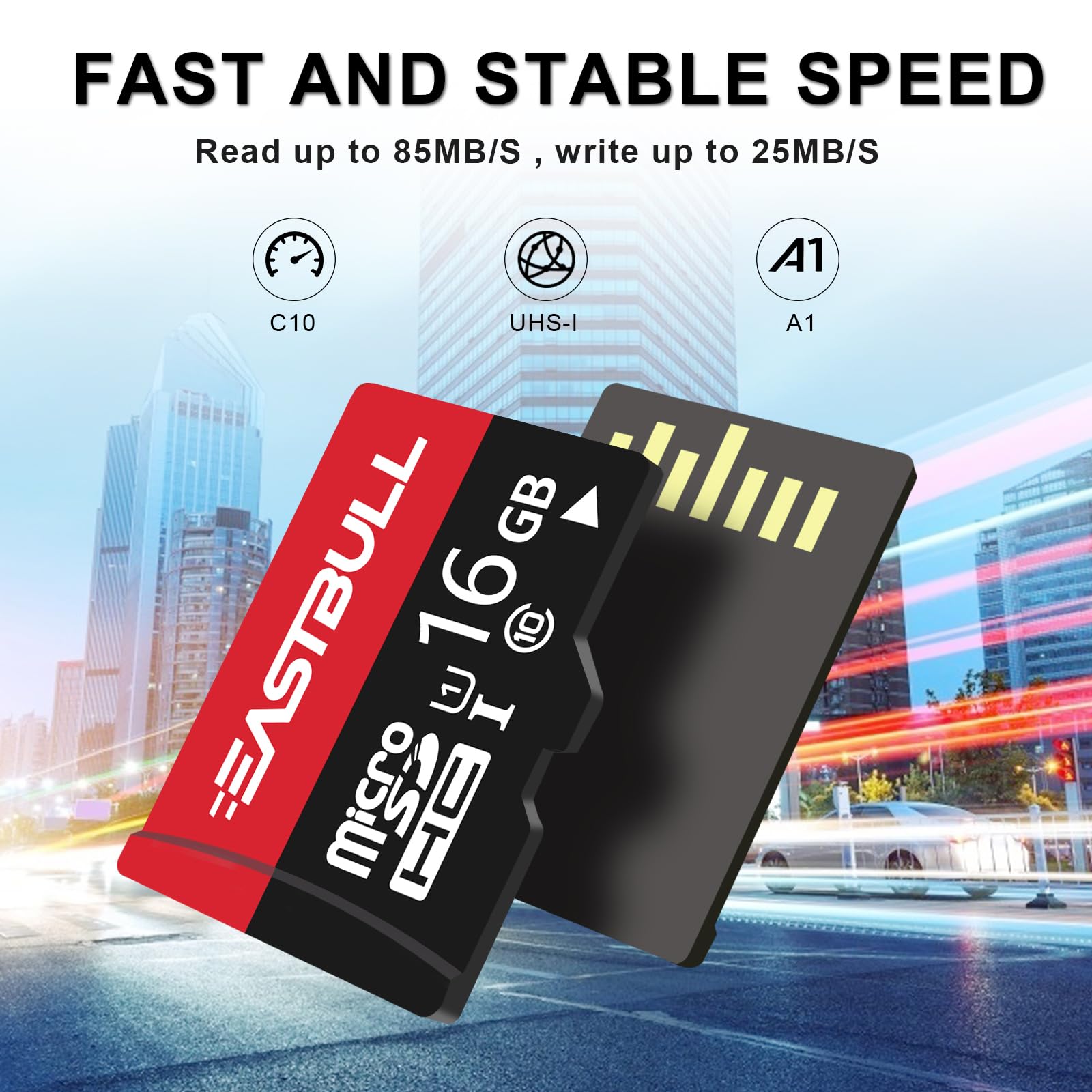 EASTBULL 16GB 10-Pack Of Micro SD Cards, SD Memory Cards 16GB SD Cards ...