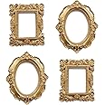 Amazon.com - NSdawali 4 Pcs Mini Gold Picture Frames, Tiny Vintage ...