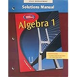Glencoe Algebra 1. Answer Key Maker. (With Solutions Manual, Teacher's ...