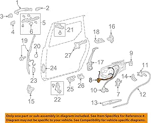 Amazon.com: Genuine Toyota 69370-08022 Sliding Door Lock Assembly ...