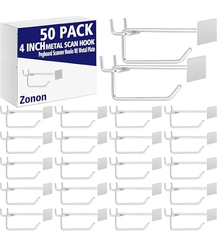 4 Gridwall Hook Scanner Hook Label Holder - The Fixture Zone Gridwall Hooks