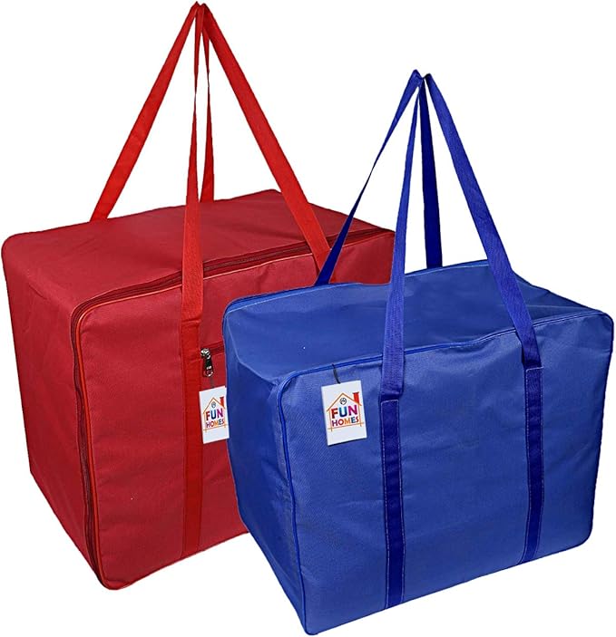 Fun Homes 2 Pieces Rexine Jumbo Attachi Bag Travel Handbag Storage ...