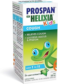 Amazon.com: Helixia Prospan Children's Cough Syrup Ages 1 to 11 (200ml ...