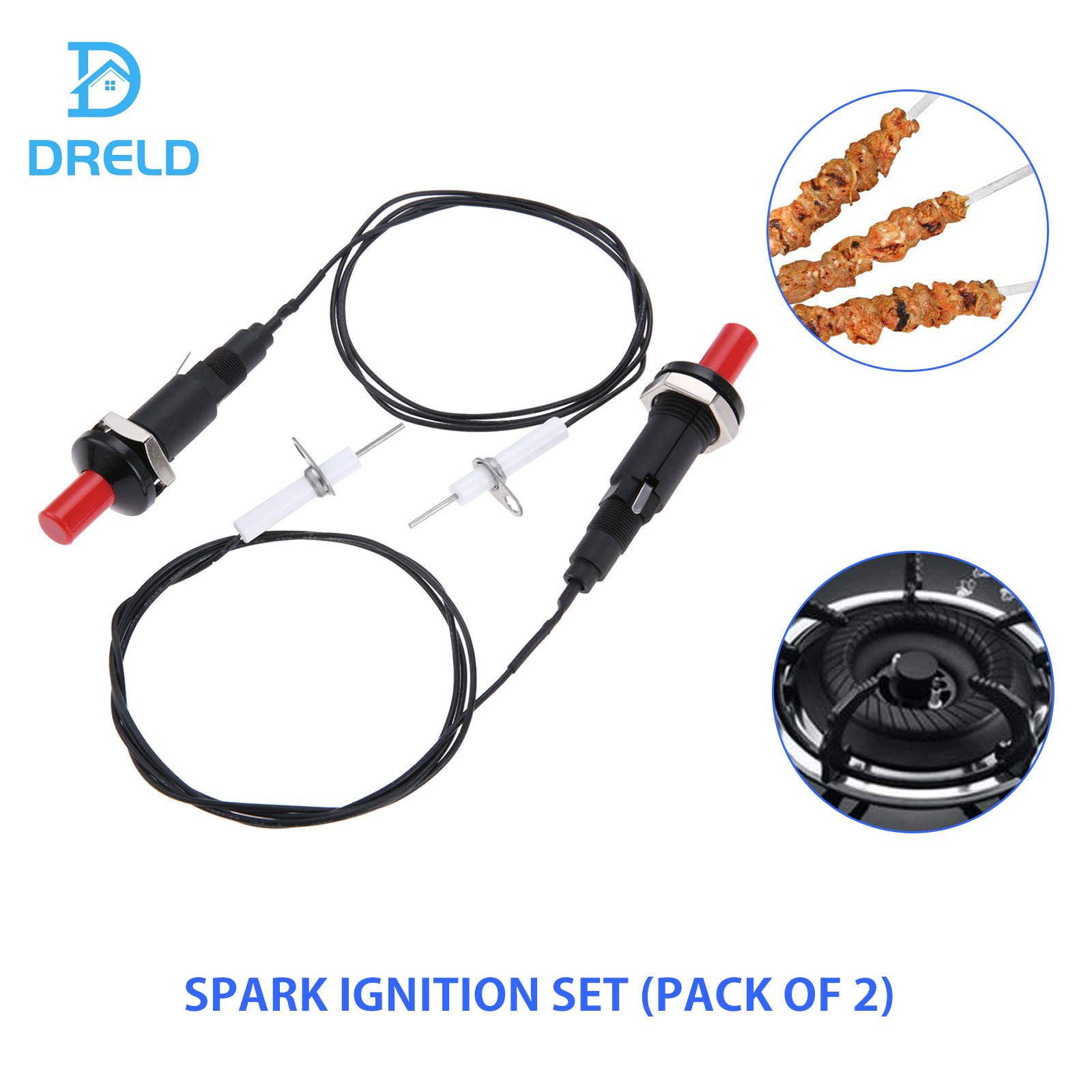Bbq Igniter Replacement Kit SICED Propane Push Button Piezo Igniter Kit ...