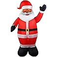 Amazon.com: 6 ft Christmas Inflatable Santa Claus - Black Santa ...