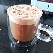 Judge JDG35 Double Walled Glass Coffee Cups with Handle, Set of 2 ...