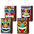 Amazon.com: Teling 24 Pcs Hawaiian Aloha Gift Bags Tiki Luau Goodie ...