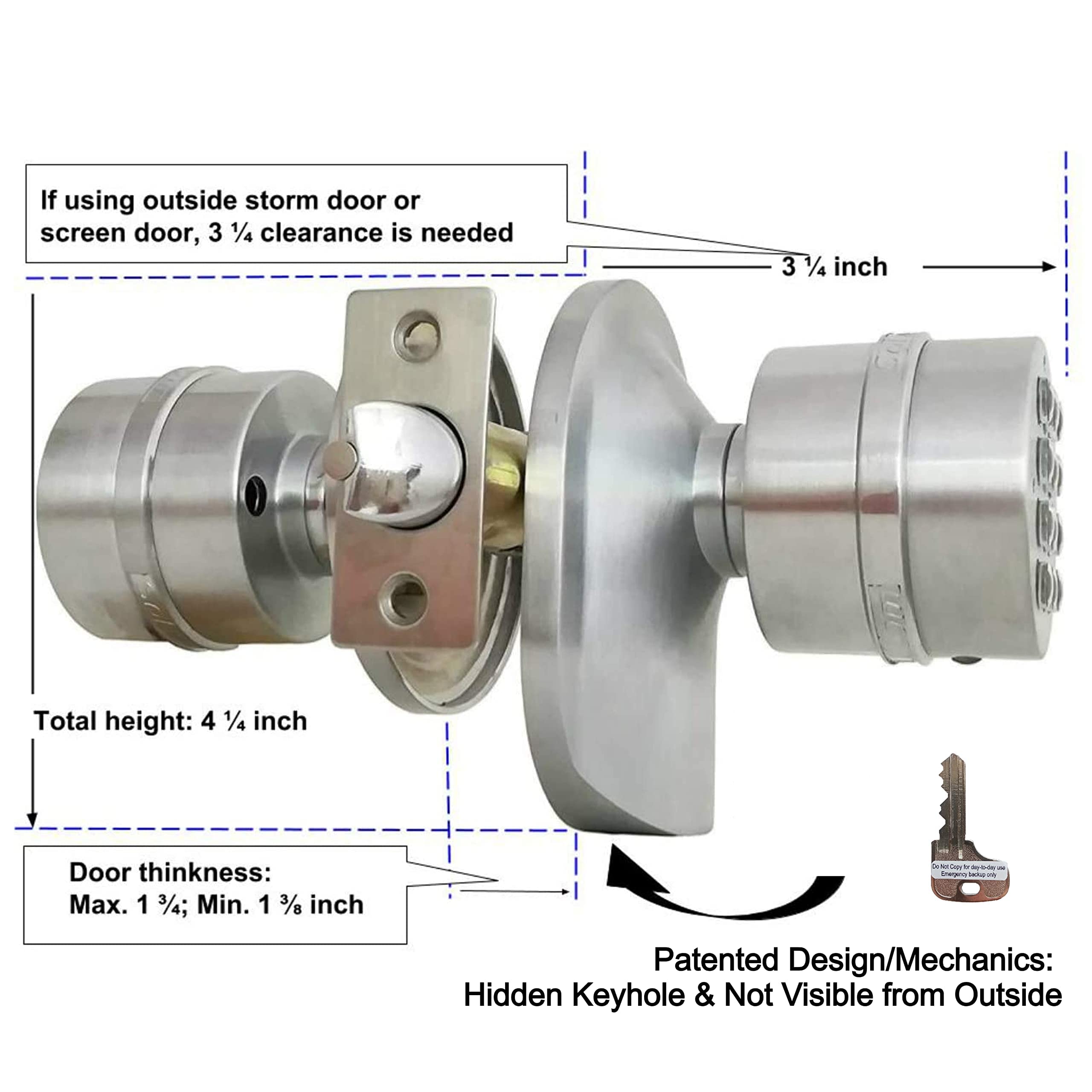 Mua SoHoMiLL® Electronic Keypad Door Knob SoHo MiLL® and Lock Set with ...