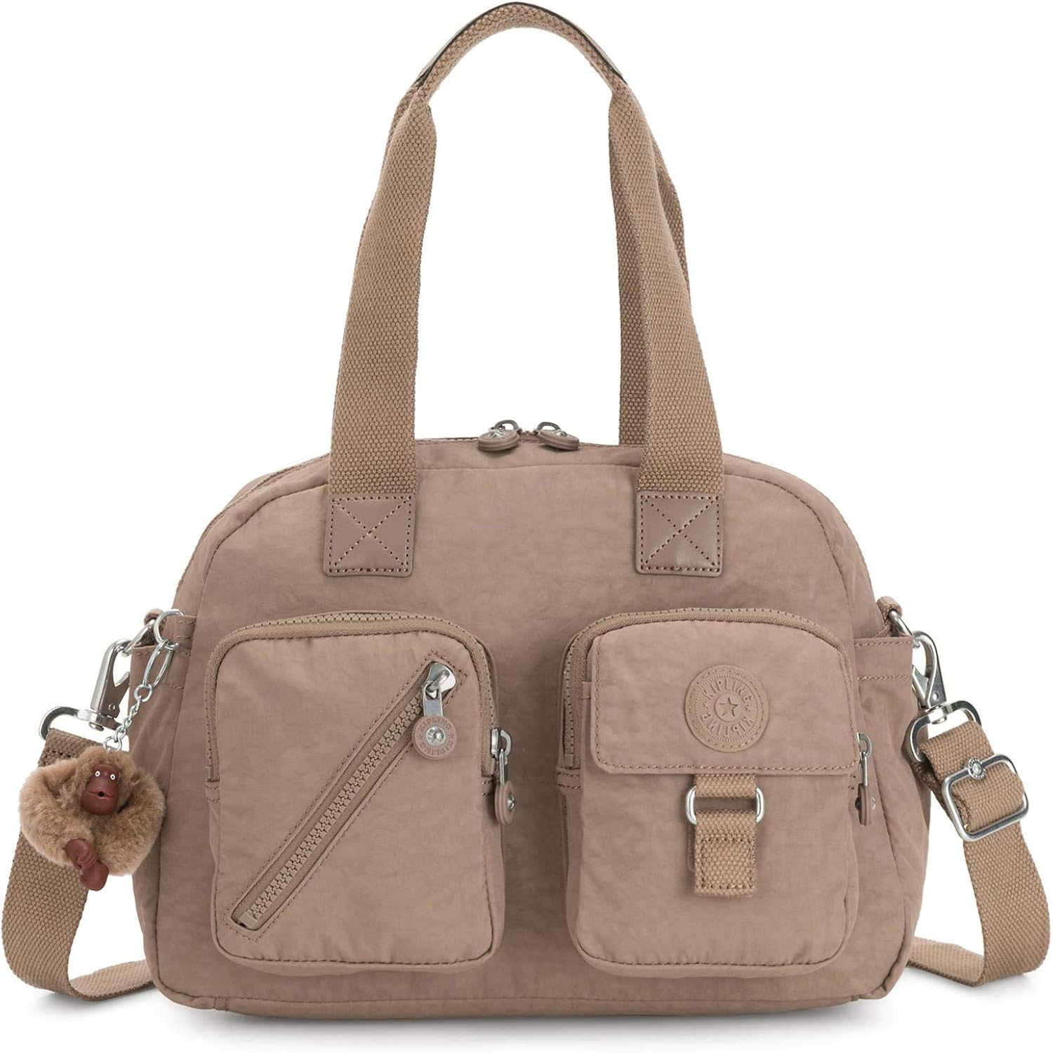 Kipling Defea Handbag Stone Beige: Handbags: Amazon.com