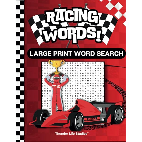 Race Car Word Search