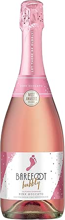 Vino Rosado Barefoot Bubbly Pink Moscato 750 ml: Amazon.com.mx: Alimentos y Bebidas