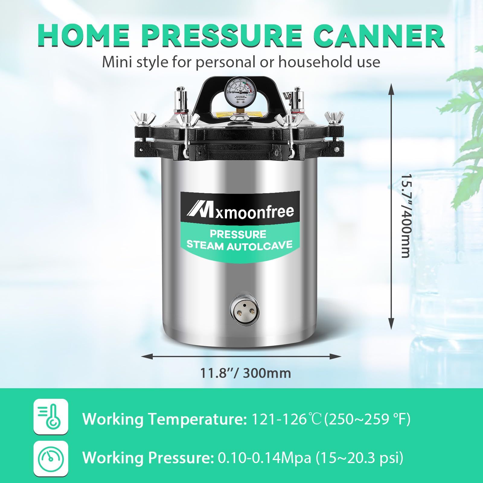 Mua Mxmoonfree 8L High Pressure Steam Sterilizer Autoclave High ...