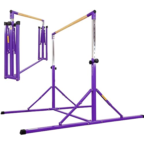 PreGymnastic No Wobble Gymnastics Bar, 6ft Long Base Gymnastic bar for ...