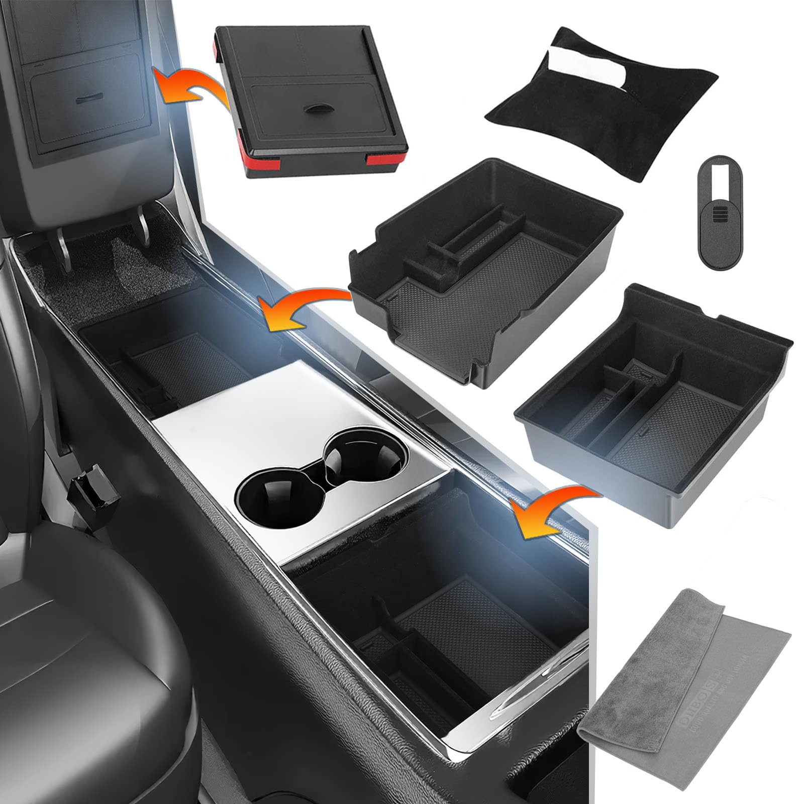 Mua Set of 6 Tesla Model Y/3 Accessories 2023 2022 2021, Center Console ...