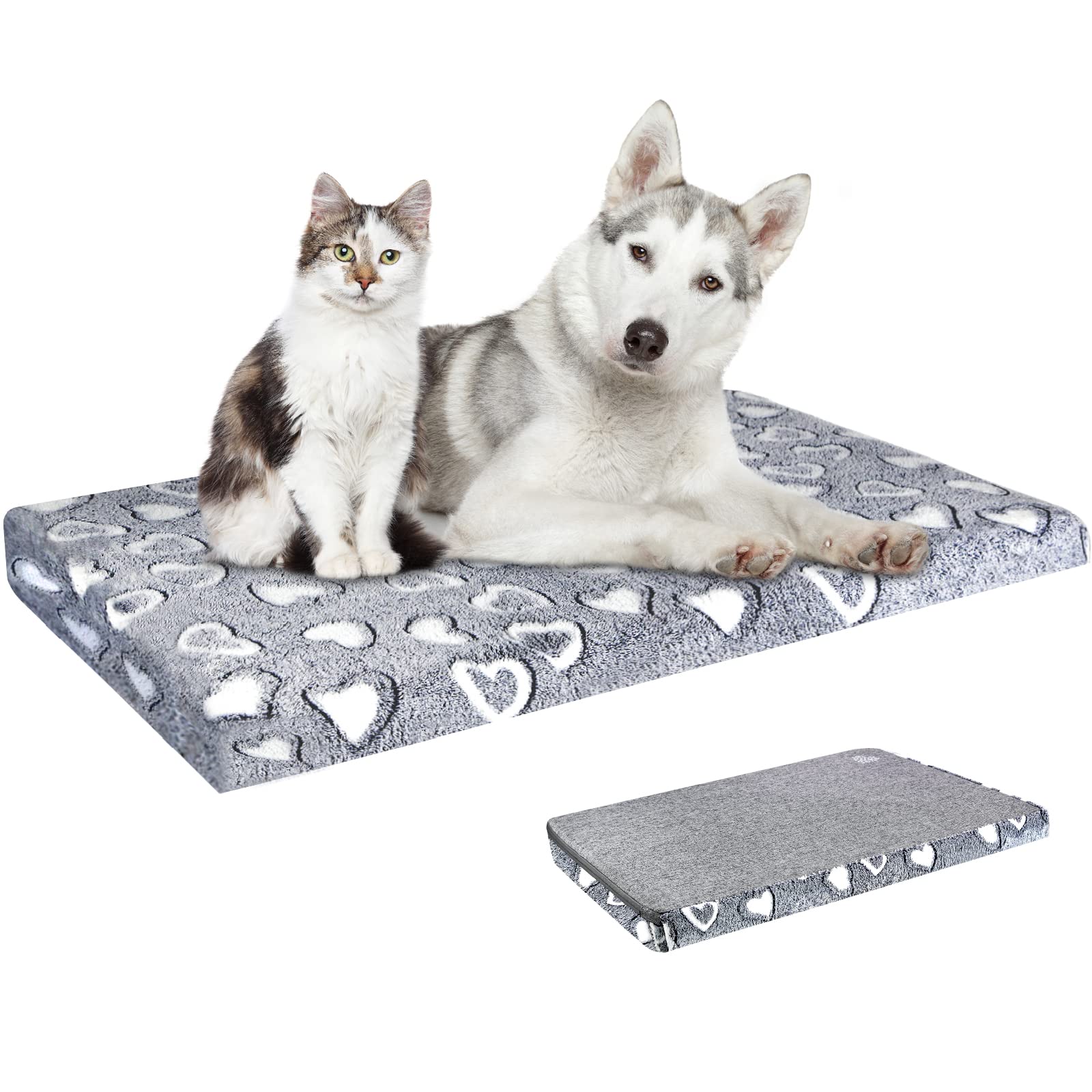VANKEAN Dog Crate Mat Reversible Cool and Warm, Stylish Dog Bed for ...