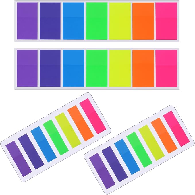 560 Pieces Sticky Notes Flags Index Tabs Text Highlighter Strips ...