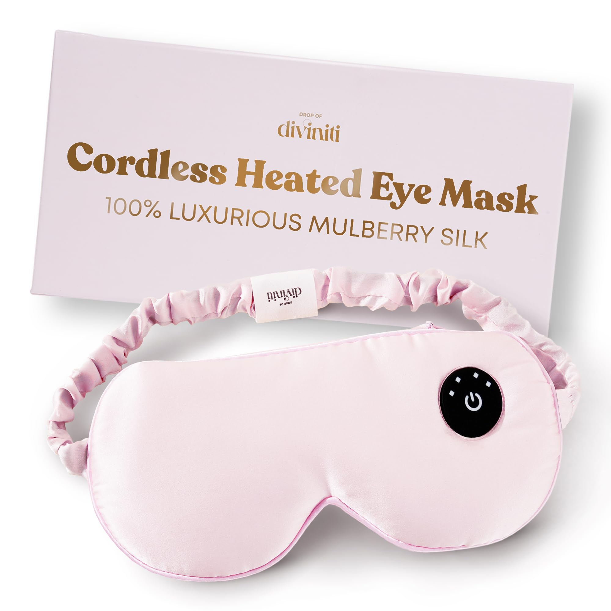 Silk Cordless Heated Eye Mask for Dry Eyes - Heating Warm Electric Eye ...