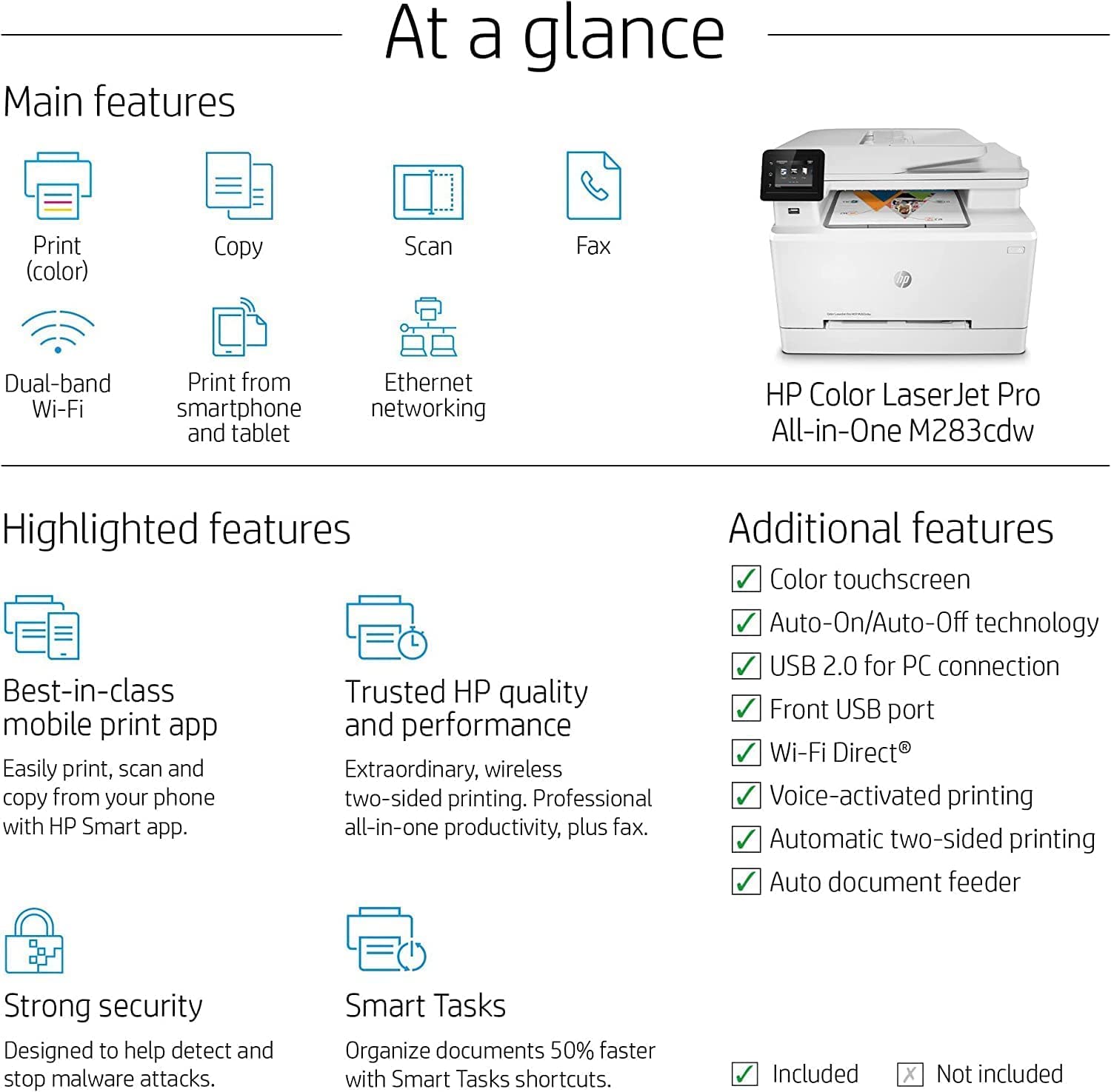 Mua HP Laserjet Pro MFP M283cdw Wireless Ethernet All-in-One Color ...