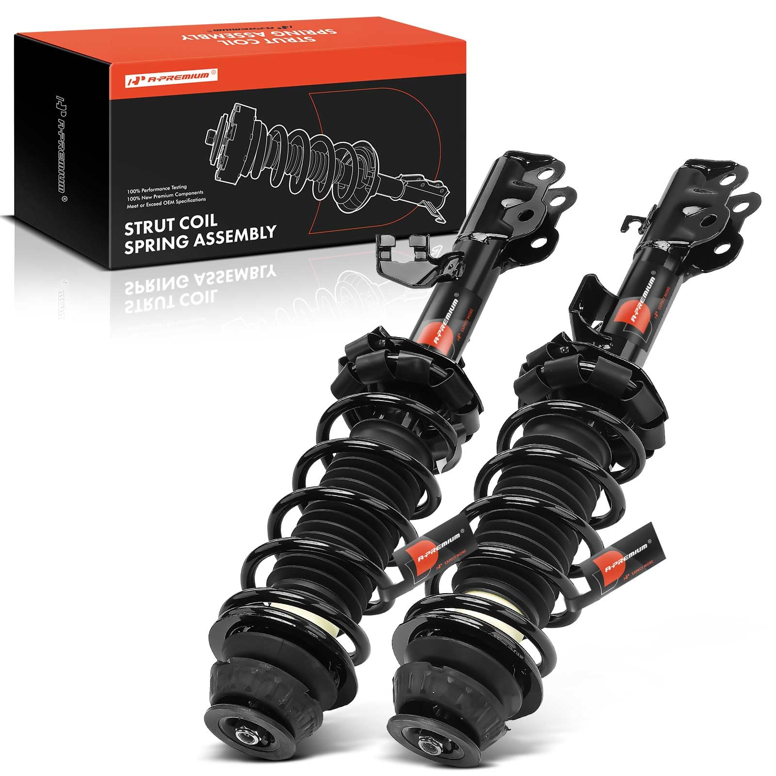 A-Premium Front Complete Strut and Coil Spring Assembly Compatible with ...
