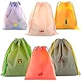 Amazon.com | 6 PCS Waterproof Drawstring Bag, 3 Sizes Storage Bag for ...