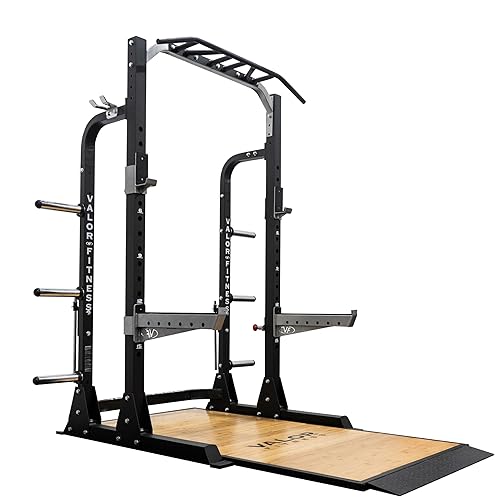 Valor Fitness Squat Rack with Pull Up Bar Weight Cage - 750lb Capacity ...