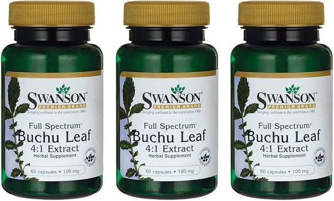 Amazon.com: Swanson Full Spectrum Buchu Leaf 4:1 Extract 100 Milligrams ...