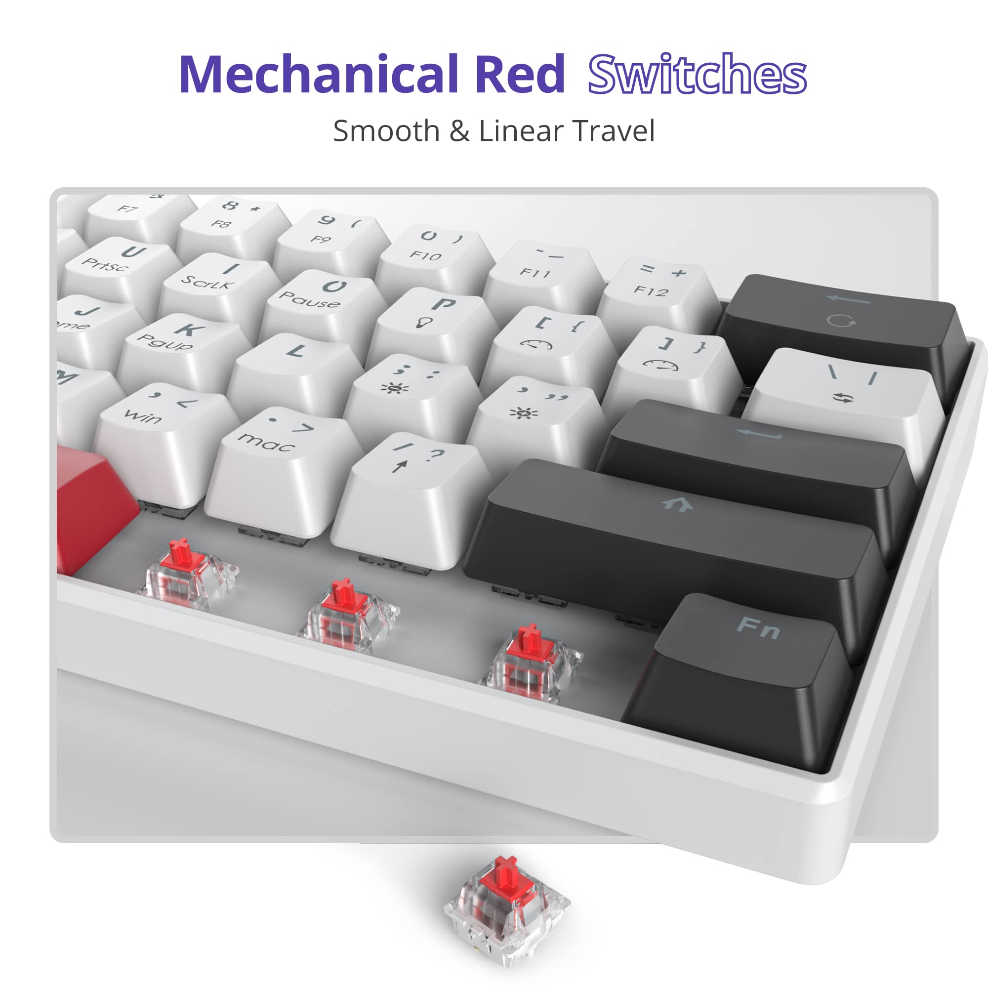 Mua Ussixchare 60% Mechanical Keyboard Mini Gaming Keyboard 60 Percent ...