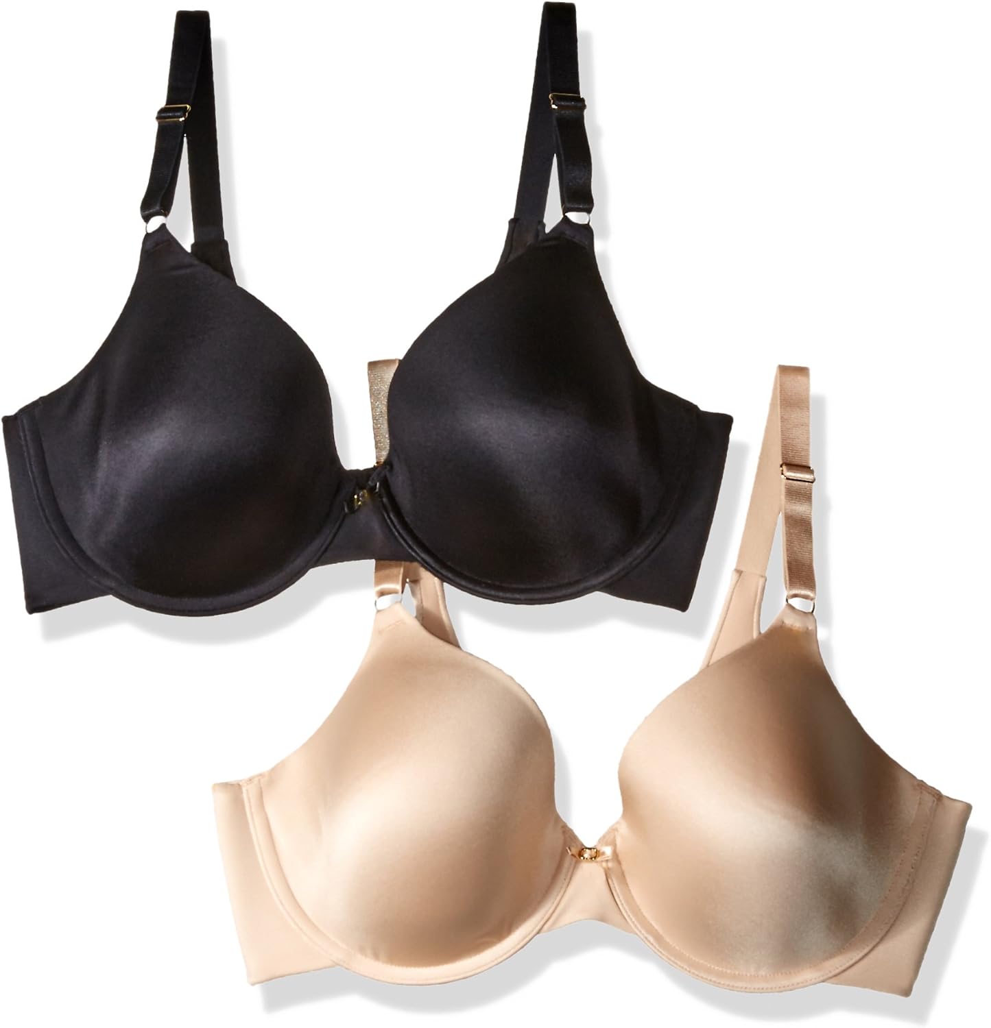 Vanity Fair Women's 2 Pack Beauty Back Full Coverage Underwire Bra ...